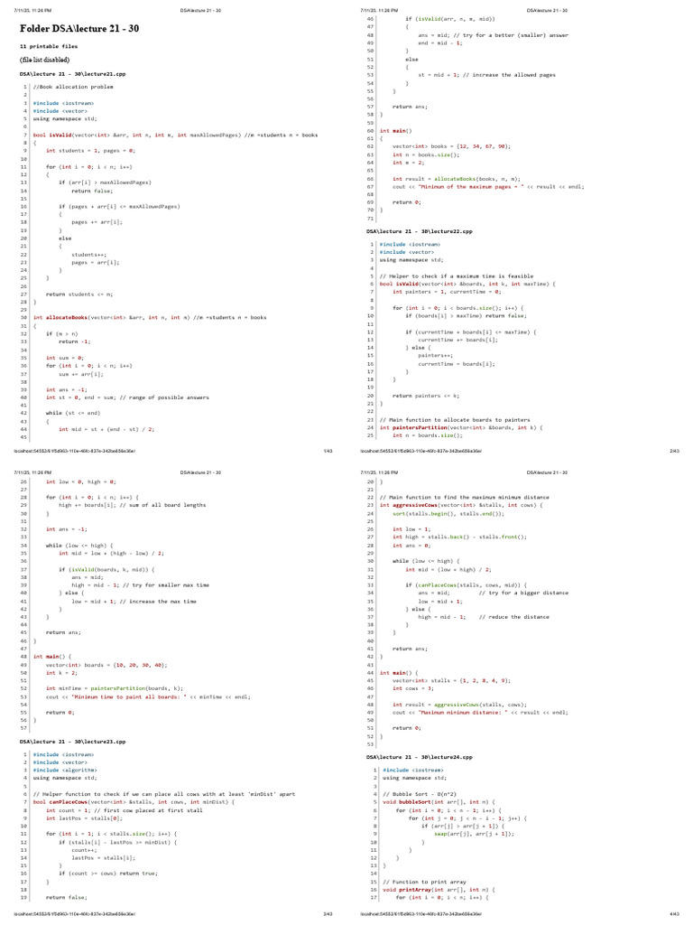 DSA - Lecture 21 - 30 | PDF | Pointer (Computer Programming) | Software Engineering