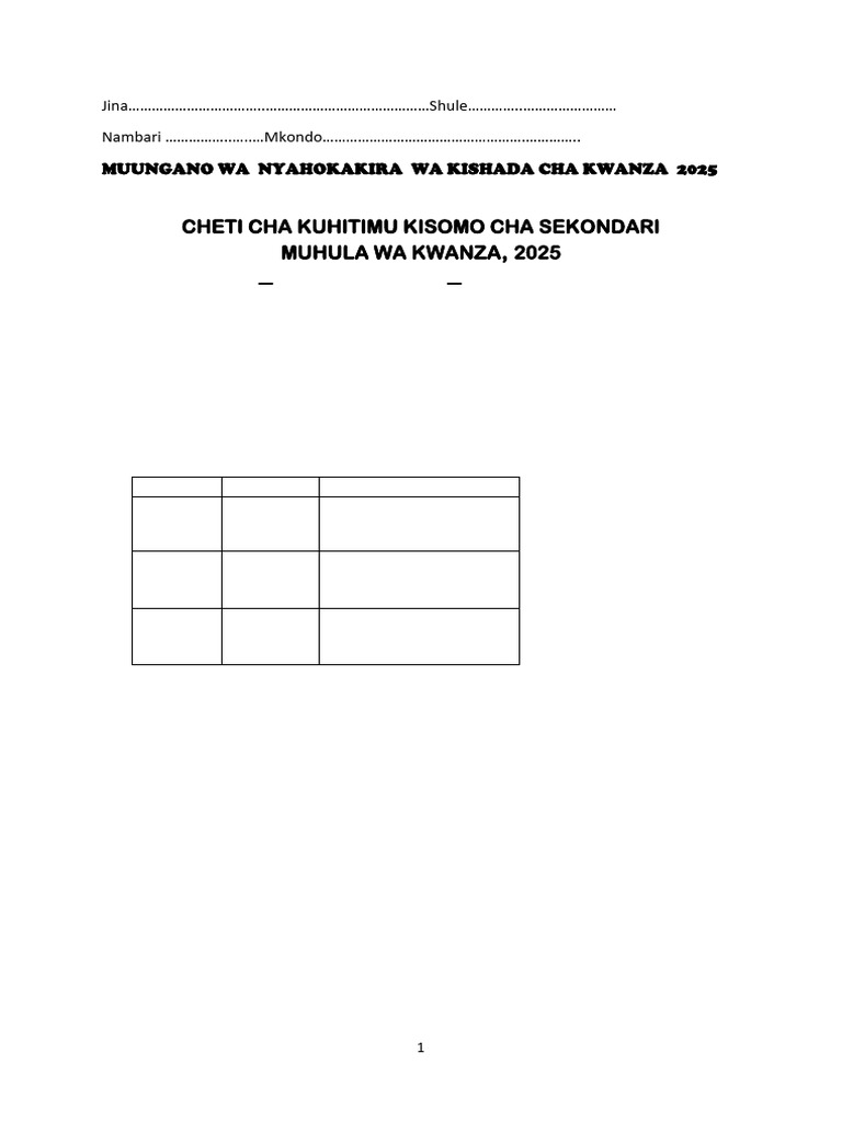 Kisw PP1 | PDF