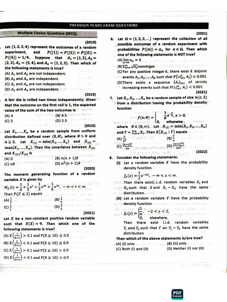 Gate Statistics Probability | PDF