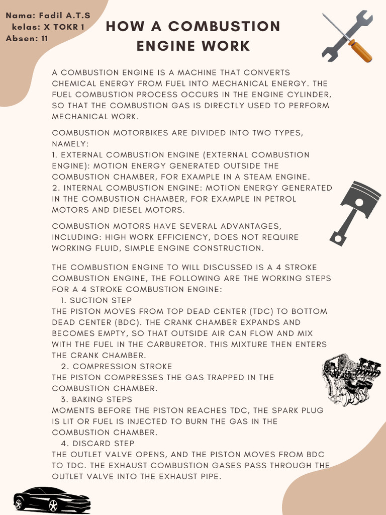 How A Combustion Engine Work - 20250822 - 134940 - 0000 | PDF