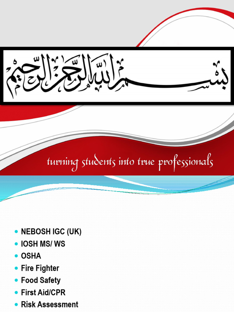 Safety Lecture 01 | PDF