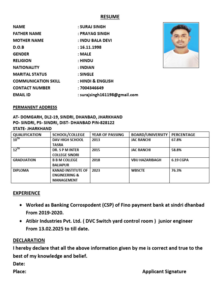 Suraj Resume | PDF
