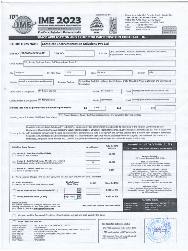 IME 2023 Exhibition Participation Guide | PDF