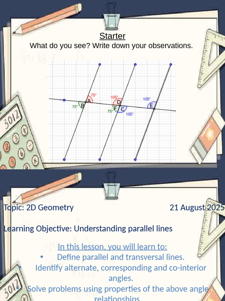 Understanding Parallel Lines and Angles | PDF