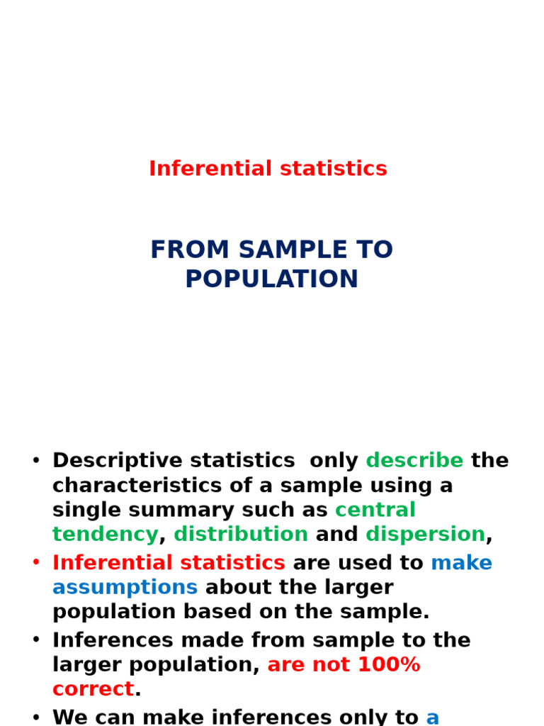Understanding Inferential Statistics | PDF | P Value | Statistics