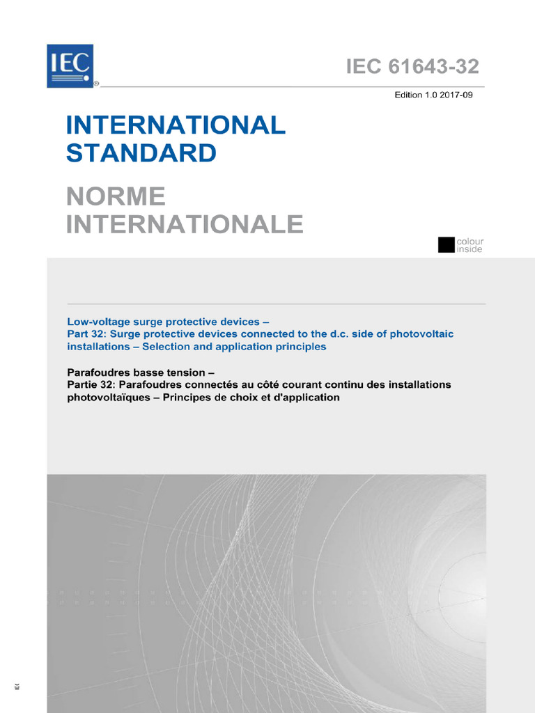 （原版）IEC 61643-32-2017 | PDF