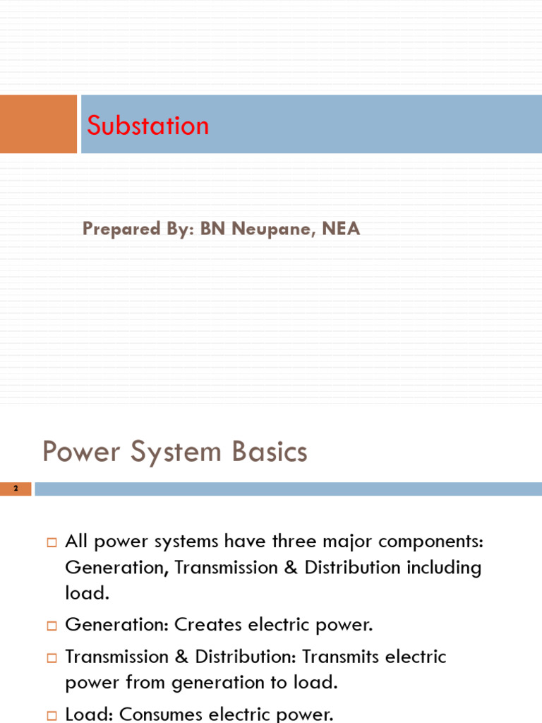 Power System Basics: Substation Overview | PDF | Electric Power ...