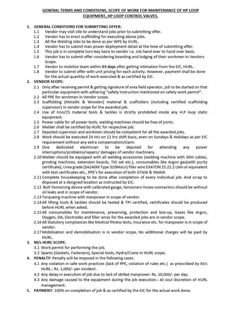 Particular Equipment With Adhering "Safety Instruction Mentioned On ...