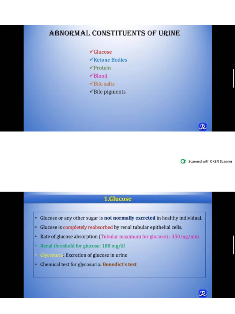 Abnormal Constituents of Urine | PDF