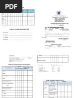 GRADE 1 MATATAG SF9 Report Card Side B | PDF