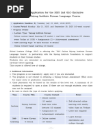 Online King Sejong Institute Guide | PDF | Career & Growth