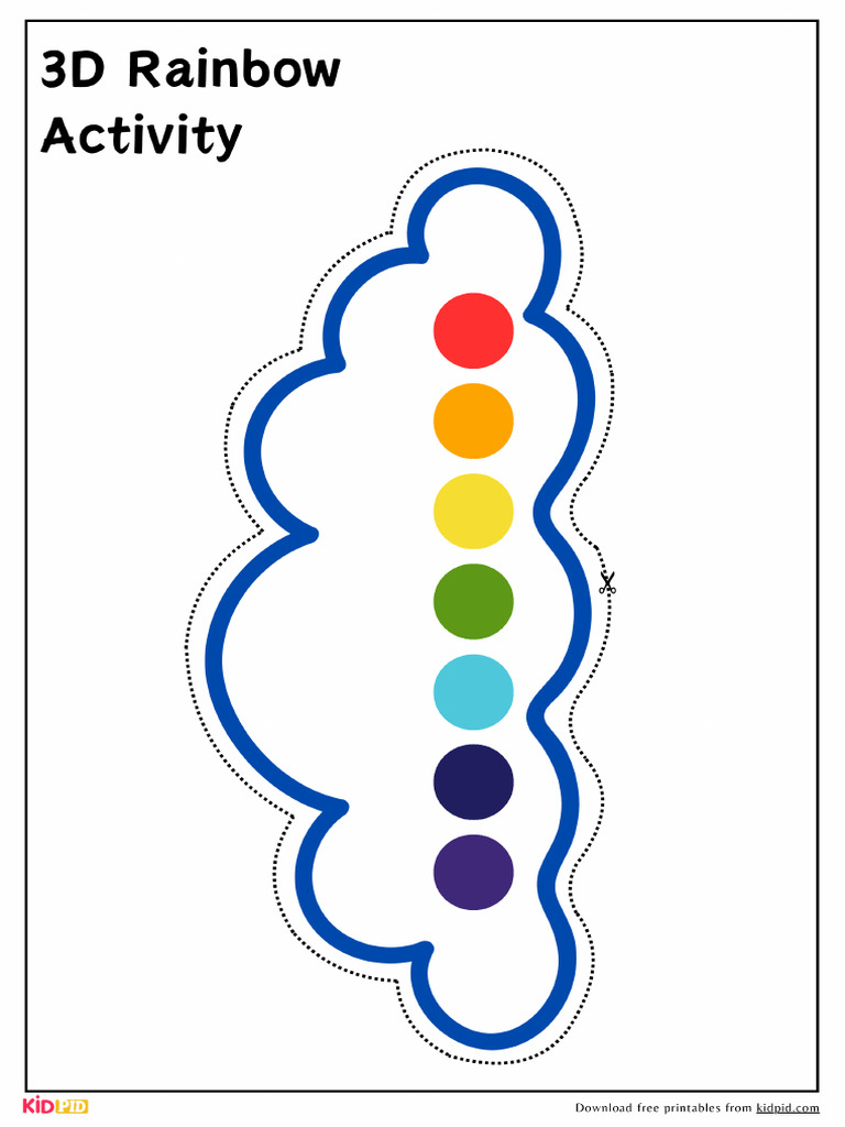 3D Rainbow Color Matching Craft Activity | PDF