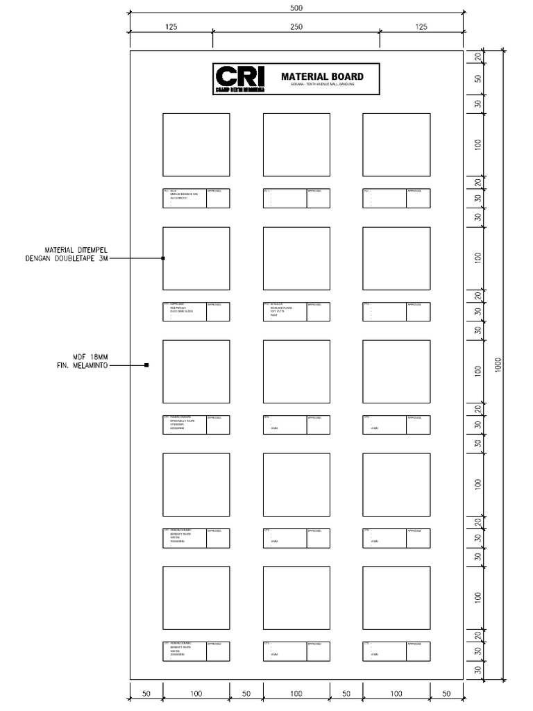 01 - Material Board Format Cri Standard | PDF