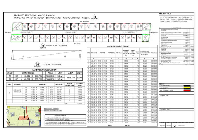 Mouza Binwadi Final Revised Layout Plan 05122023 | PDF