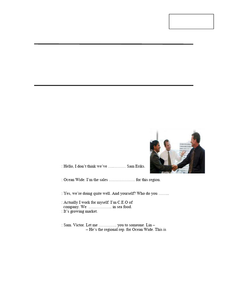 Meeting 1 - Introduction Self and Others | PDF