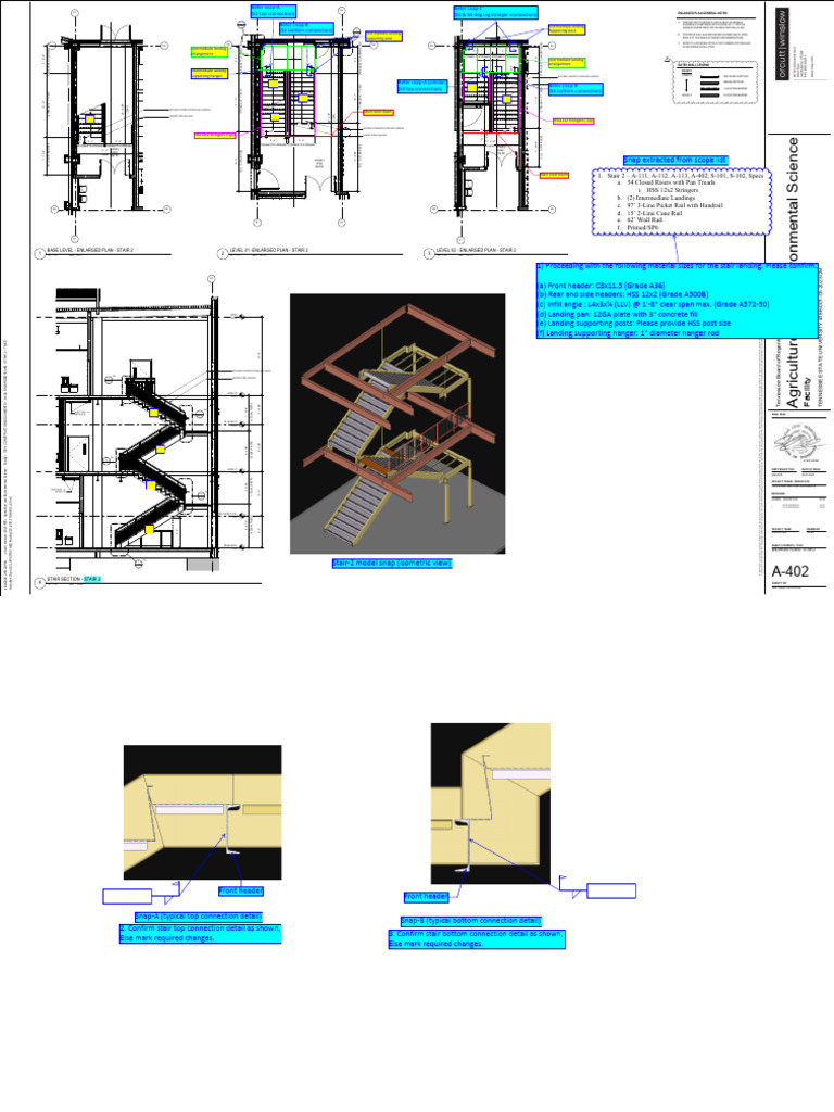 Enlarged Stair Plans for Accessibility | PDF | Stairs | Building Materials