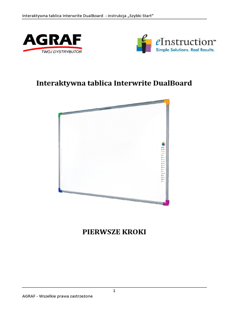 Interaktywna Tablica Interwrite Dualboard Interaktywna Tablica ...