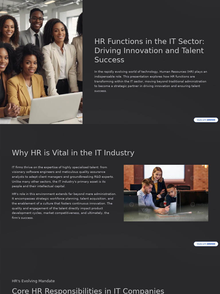 HR's Role in IT Innovation and Talent | PDF | Employee Retention | Business