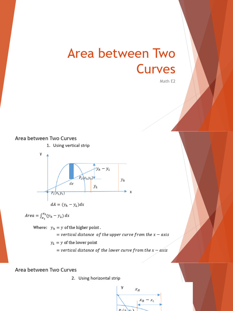 Area of Shaded Region Between Curves | PDF | Analytic Geometry ...