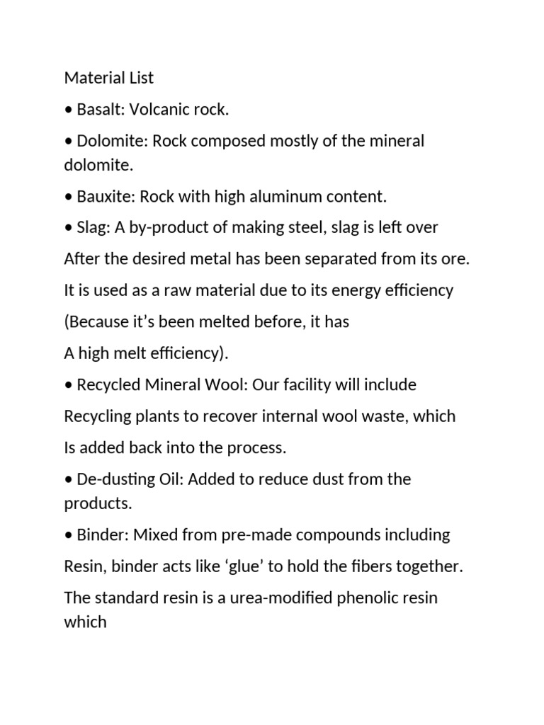 Material List | PDF