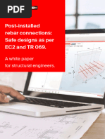Post-Installed Rebar Design Manual | PDF | Strength Of Materials | Concrete