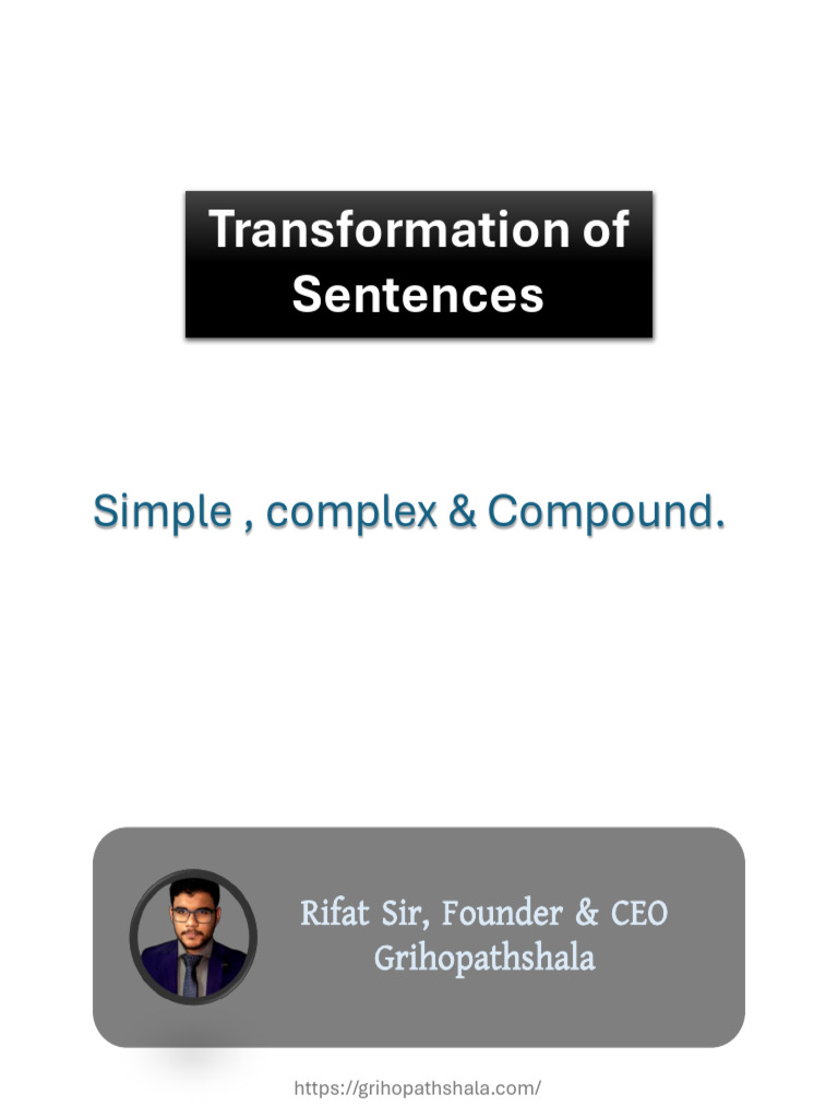 3. simple-complex-compound | PDF | Verb | Chess Theory
