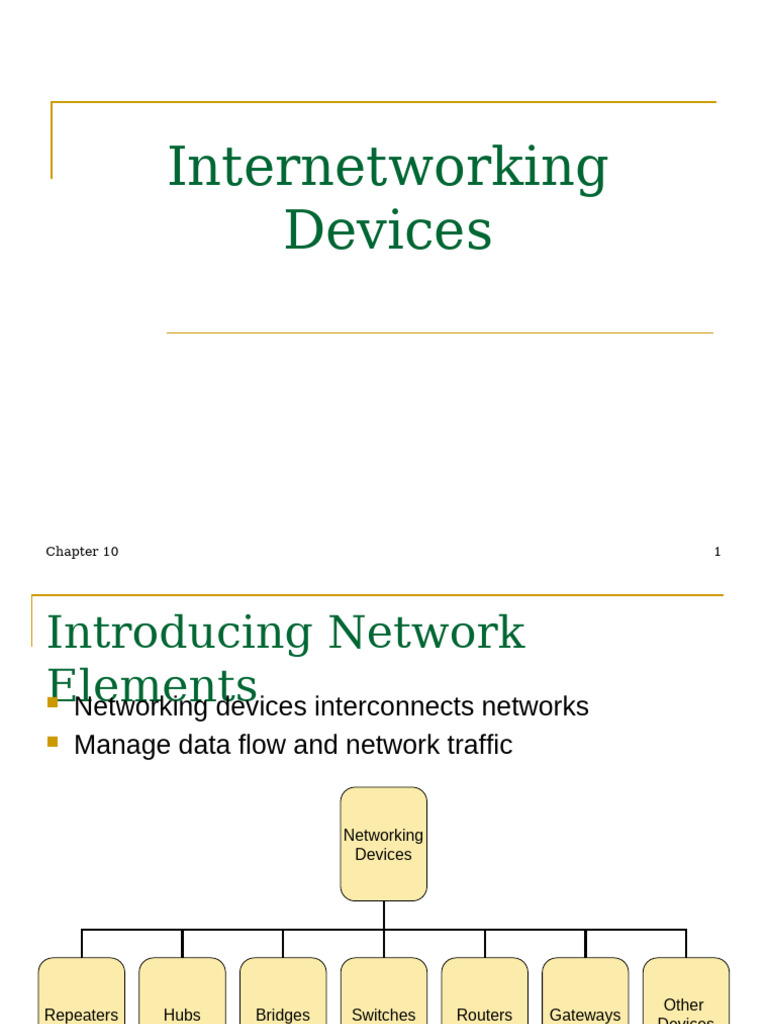 Internetworking Devices | PDF | Computer Network | Router (Computing)