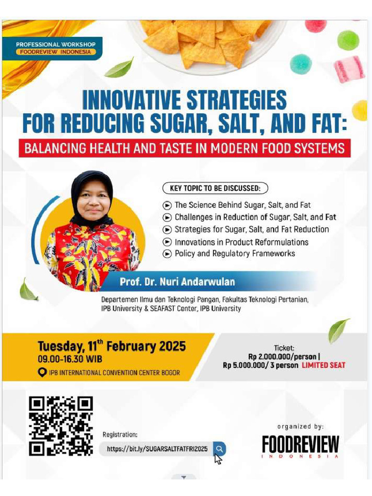 Leaflet Seminar Food Review | PDF