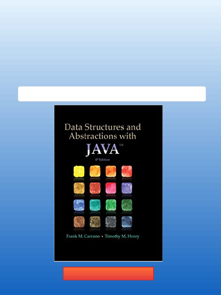 (eBook PDF) Data Structures and Abstractions with Java 4th Edition ...