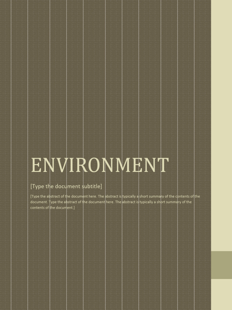 Environment PDF 1 | PDF