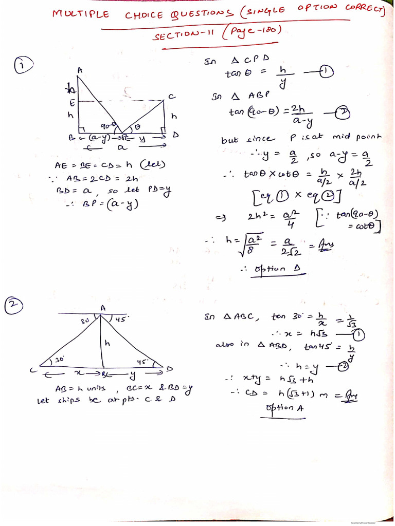 Application to Trigonometry CPP Section 2 (1) | PDF