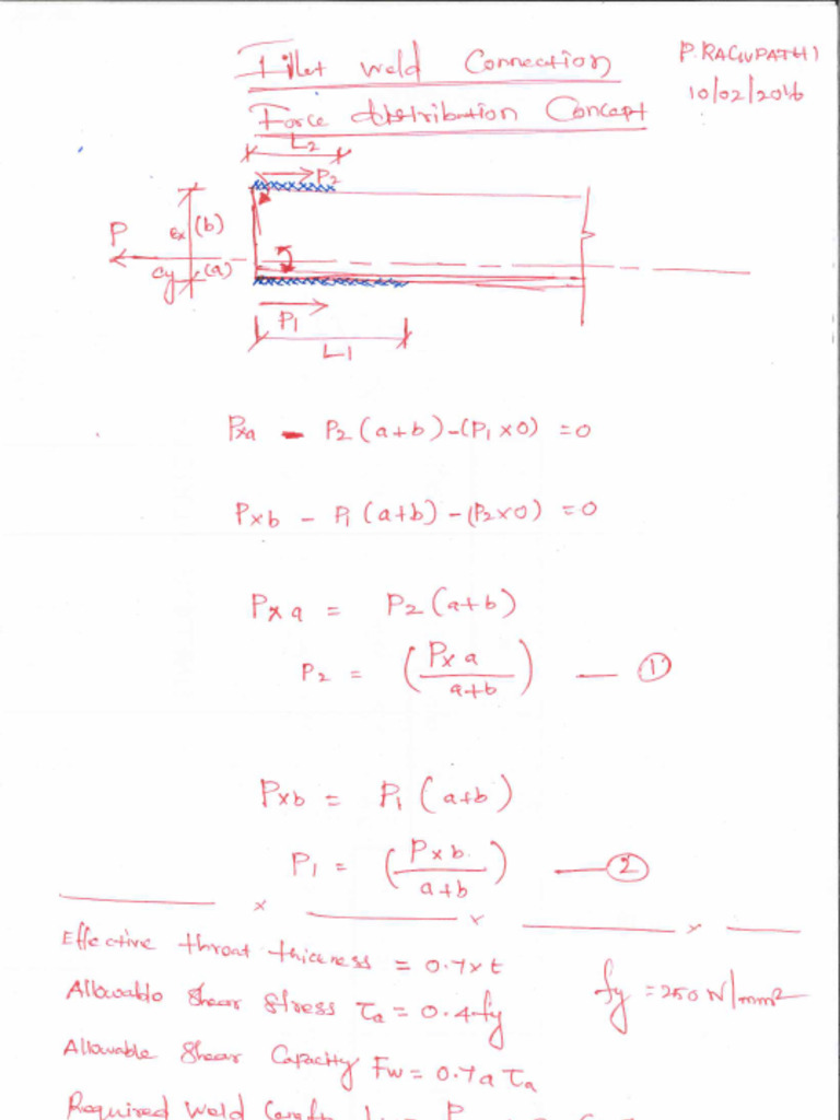 Design of Weld Calculation | PDF