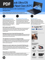 HP ProStudio 4 All-In-One G1i 23.8 Inch Desktop AI PC - Datasheet | PDF | Usb | Windows 10