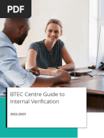 BTEC Lead Internal Verifier Guide 2023 | PDF | Authentication | Standardization