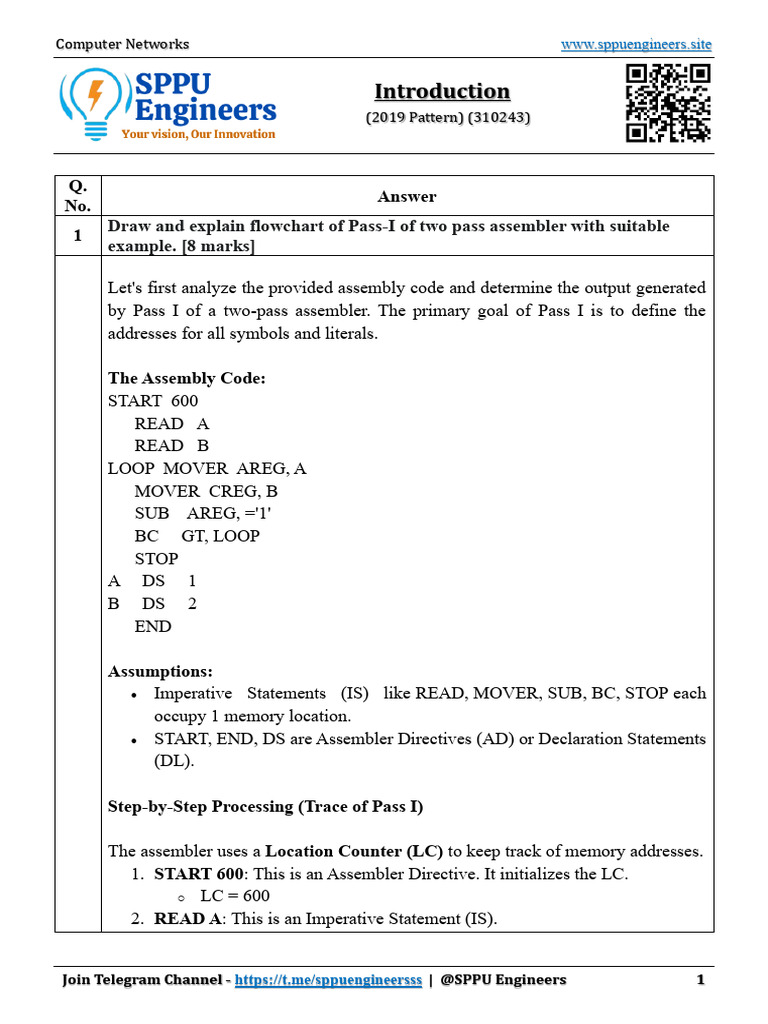 SPOS Unit 1 Solution All PYQs | PDF | Assembly Language | Computer Program