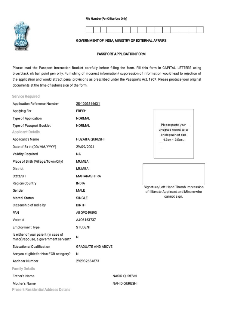 Ethiopian Passport Application Details | PDF | Passport | International Law