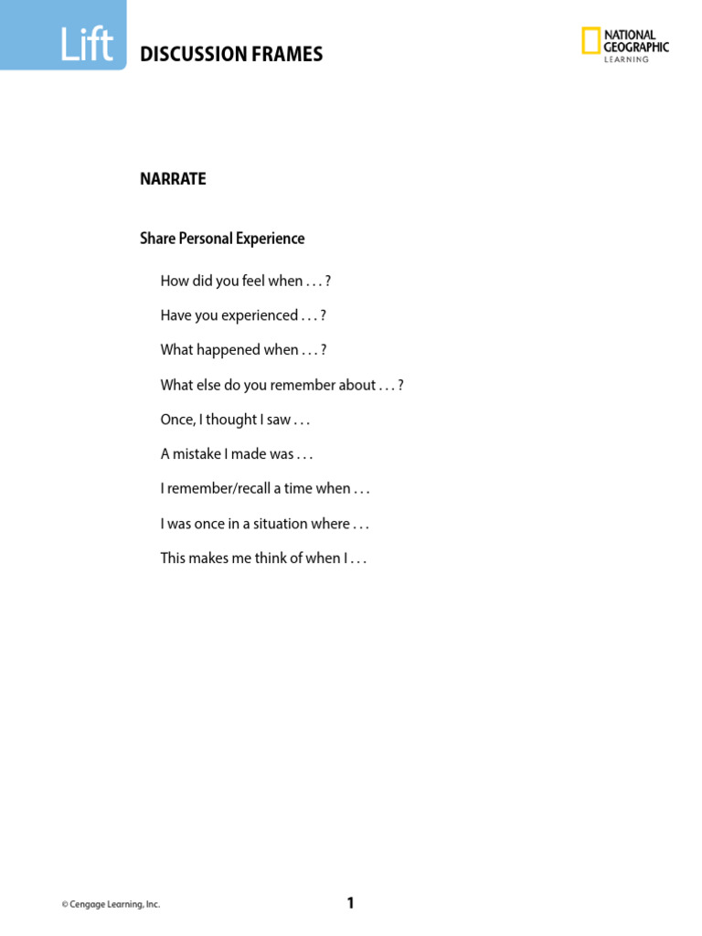 Academic Discussion Frames Guide | PDF | Reason | Thought