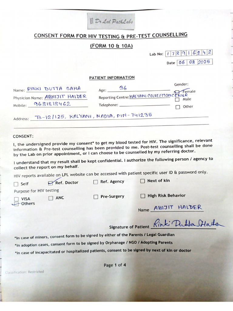 Rinki Dutta HIV | PDF