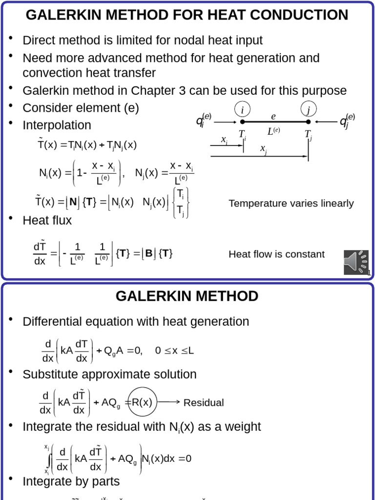 Galerkin Heat Conduction | PDF | Heat Transfer | Heat
