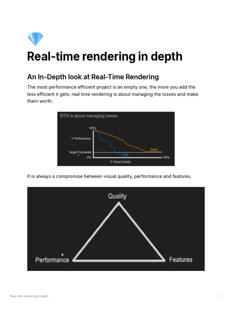 Real-Time Rendering In Depth_Unreal | PDF | Texture Mapping | Rendering (Computer Graphics)