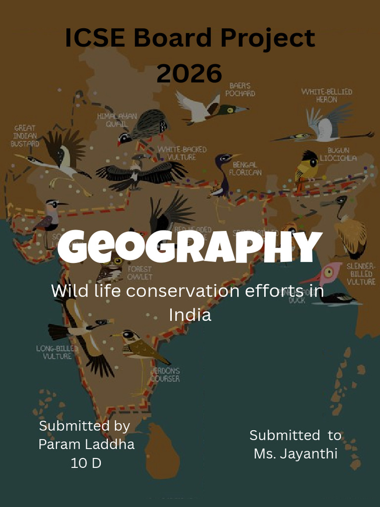 Wildlife Conservation in India Project | PDF