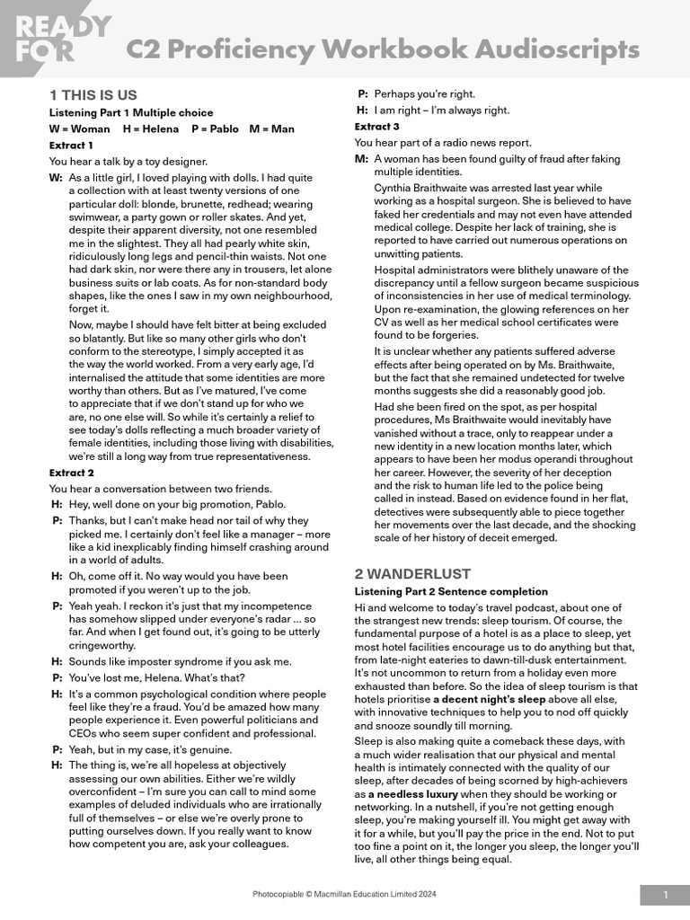 RF C2 WB Audioscripts 1.6 | PDF | Empathy