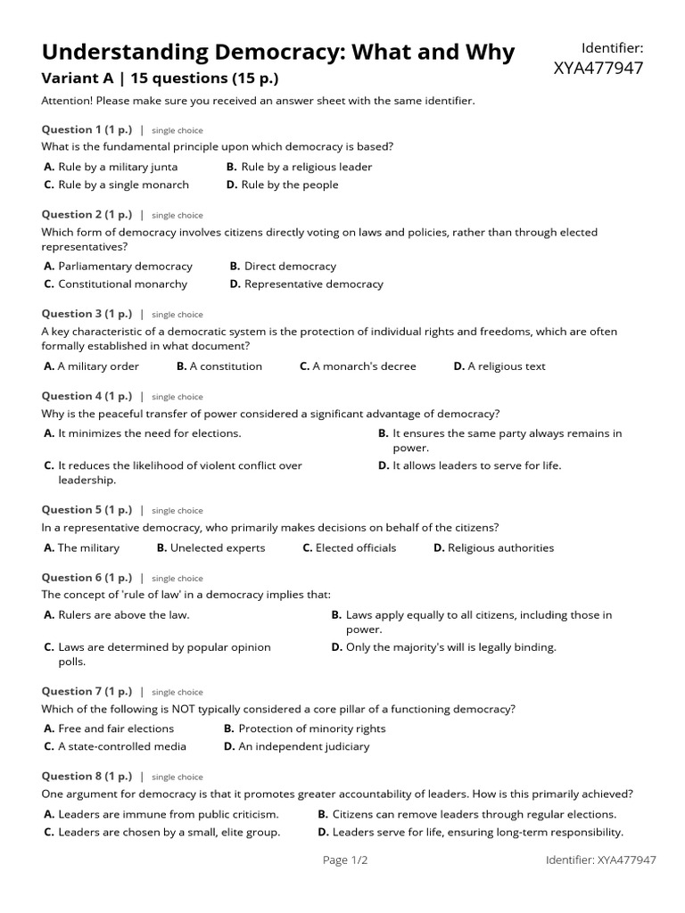 Wa0004. | PDF | Democracy | Political Ideologies