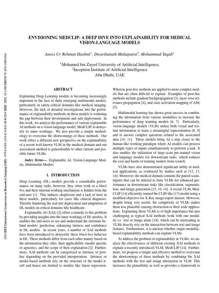 Envisioning Medclip A Deep Dive Into Explainability For Medical Vision ...