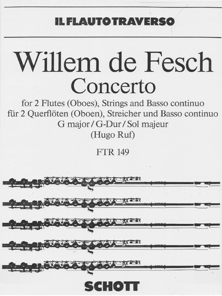 Fesch Concerto 2fl BC Sol Maggiore - Compressed | PDF