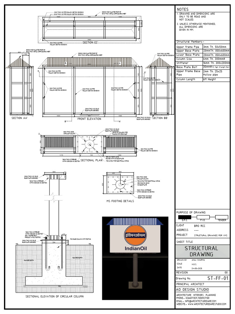 Structural Drawings for VMS Project | PDF | Building Engineering
