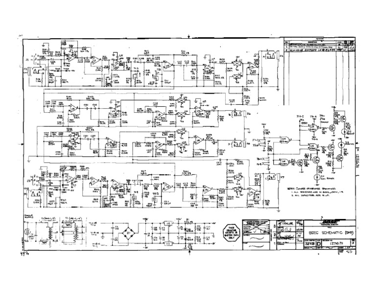 Bose Controller 302 Schematics | PDF