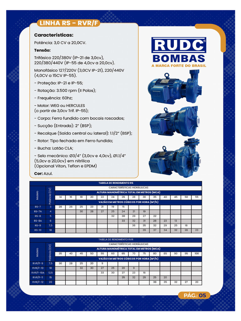 Rudc Bombas 11 RS-RVR.F | PDF