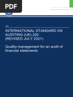 ISA 220 (Revised) : Quality Management For An Audit of Financial ...