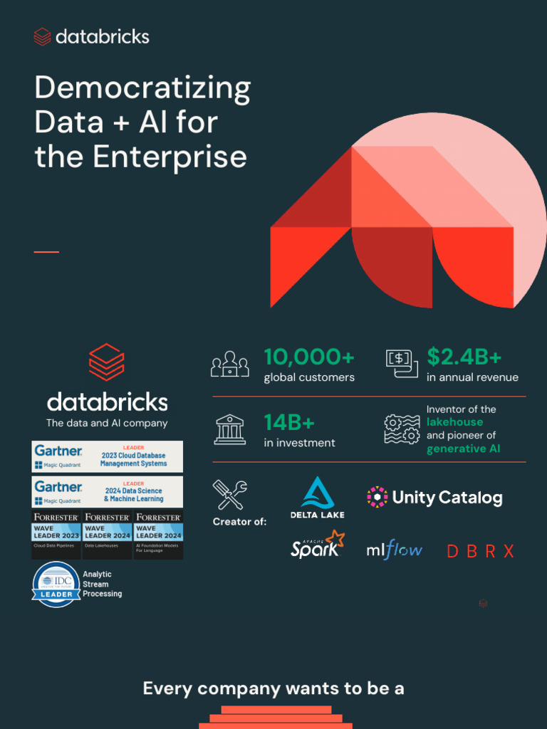 Databricks Overview Deck | PDF | Artificial Intelligence | Intelligence (AI) & Semantics